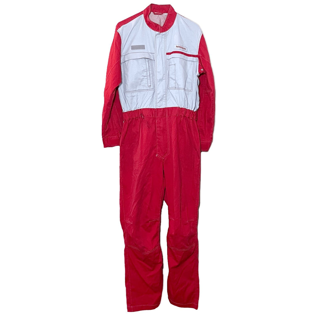 New Retro Japan Nissan Red Stage Summer Tsunagi Mechanics Jumpsuit Coverall Uniform – Sugoi JDM
