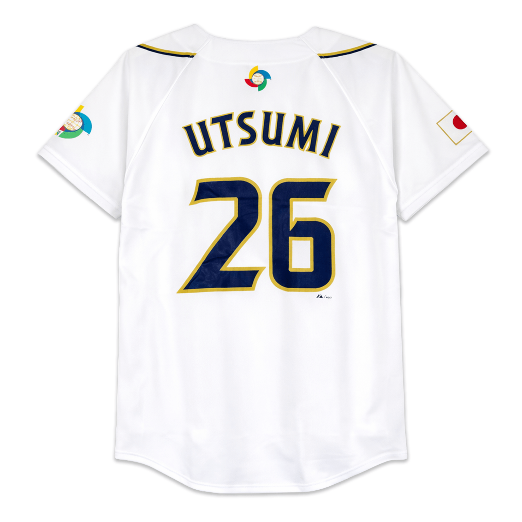 Majestic Japan WBC 2013 World Baseball Classic Tetsuya Utsumi Jersey ...