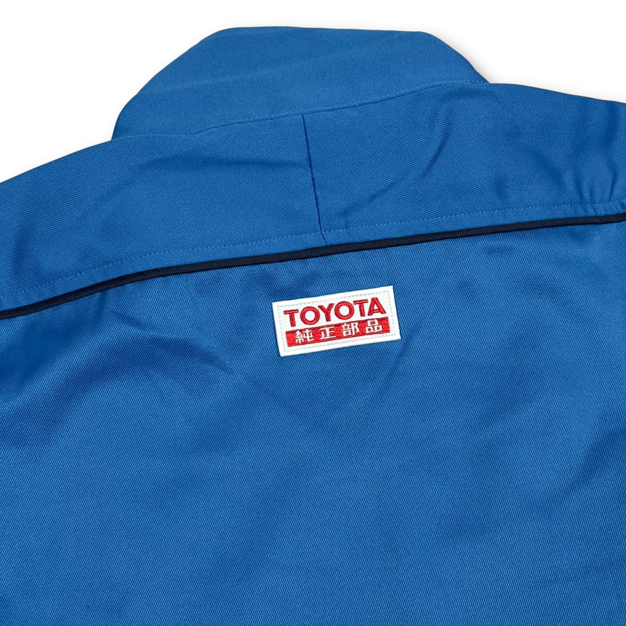 New Genuine Retro Japan JDM Toyota Genuine Parts Work Jacket Blue ...