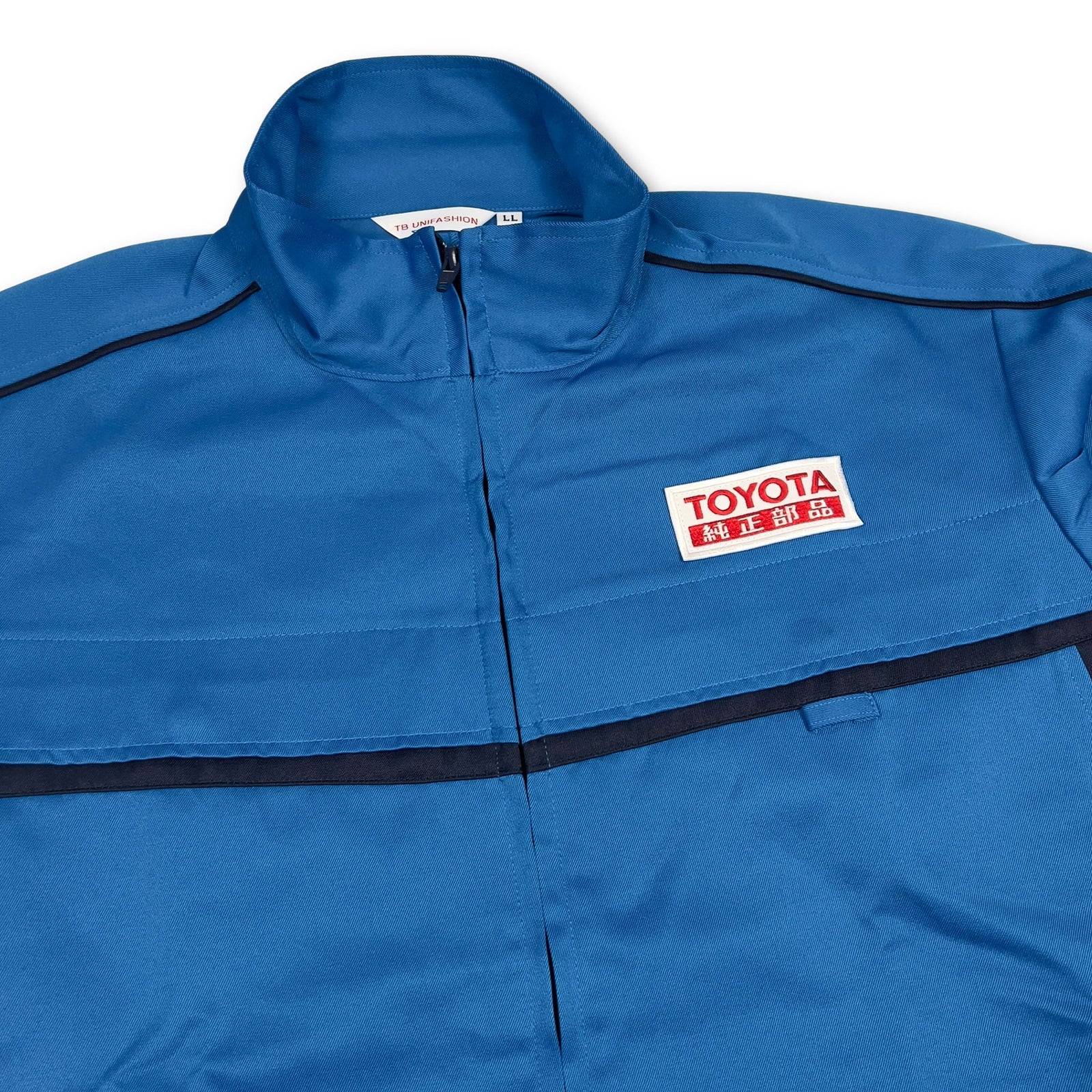 New Genuine Retro Japan JDM Toyota Genuine Parts Work Jacket Blue ...