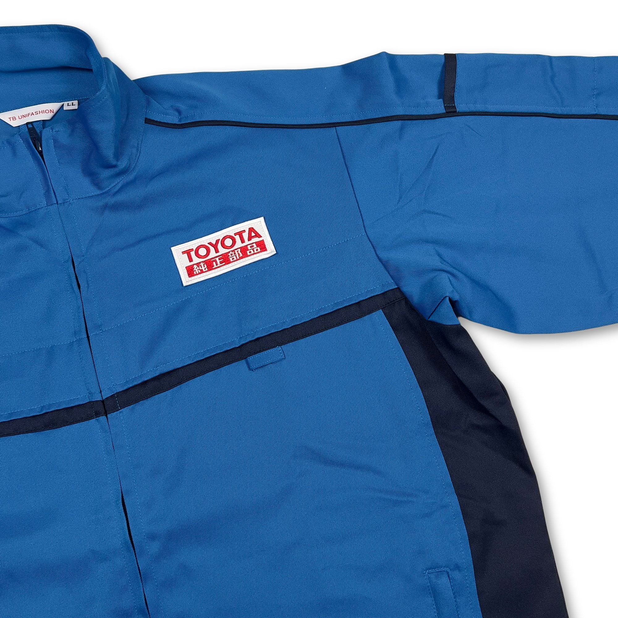 New Genuine Retro Japan JDM Toyota Genuine Parts Work Jacket Blue ...