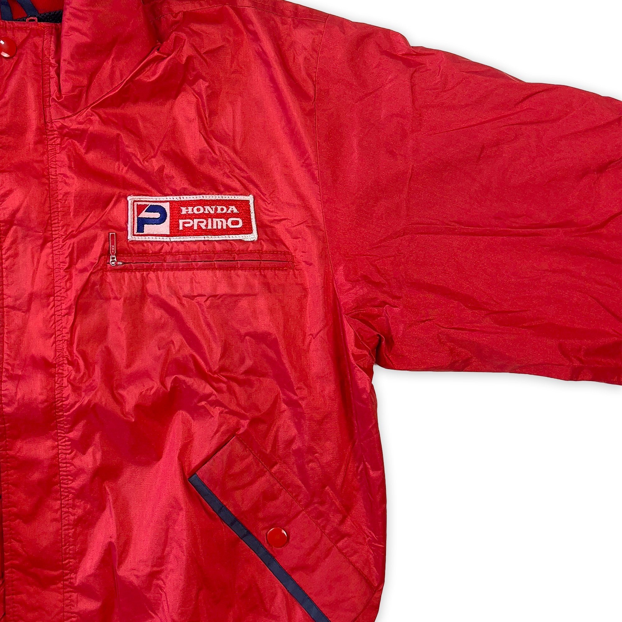 Retro Showa Era JDM Honda Primo Racing Pit Crew Jacket Red – Sugoi JDM
