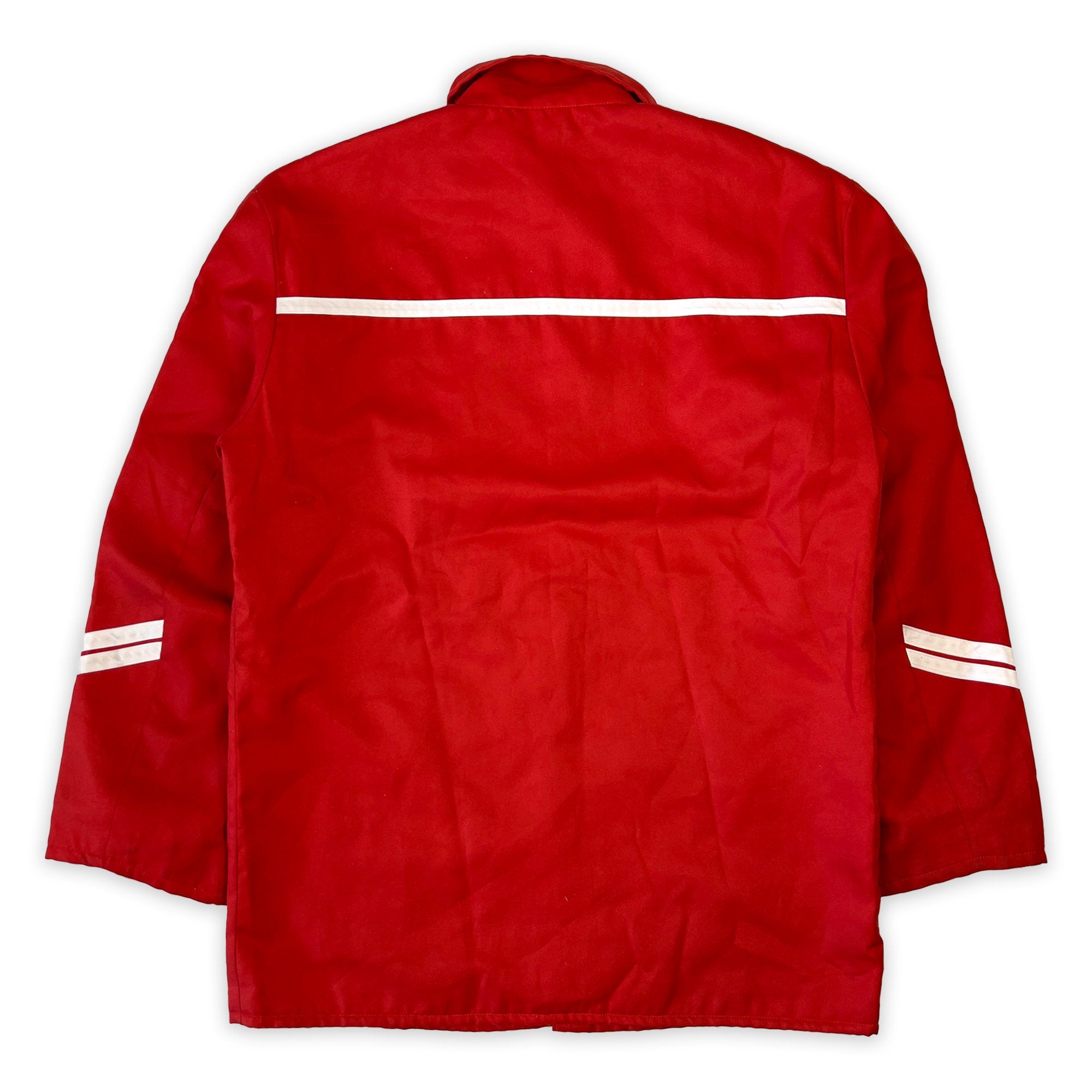 Vintage Showa Era Japan JDM Toyota Tecno Mechanics Long Jacket Red ...