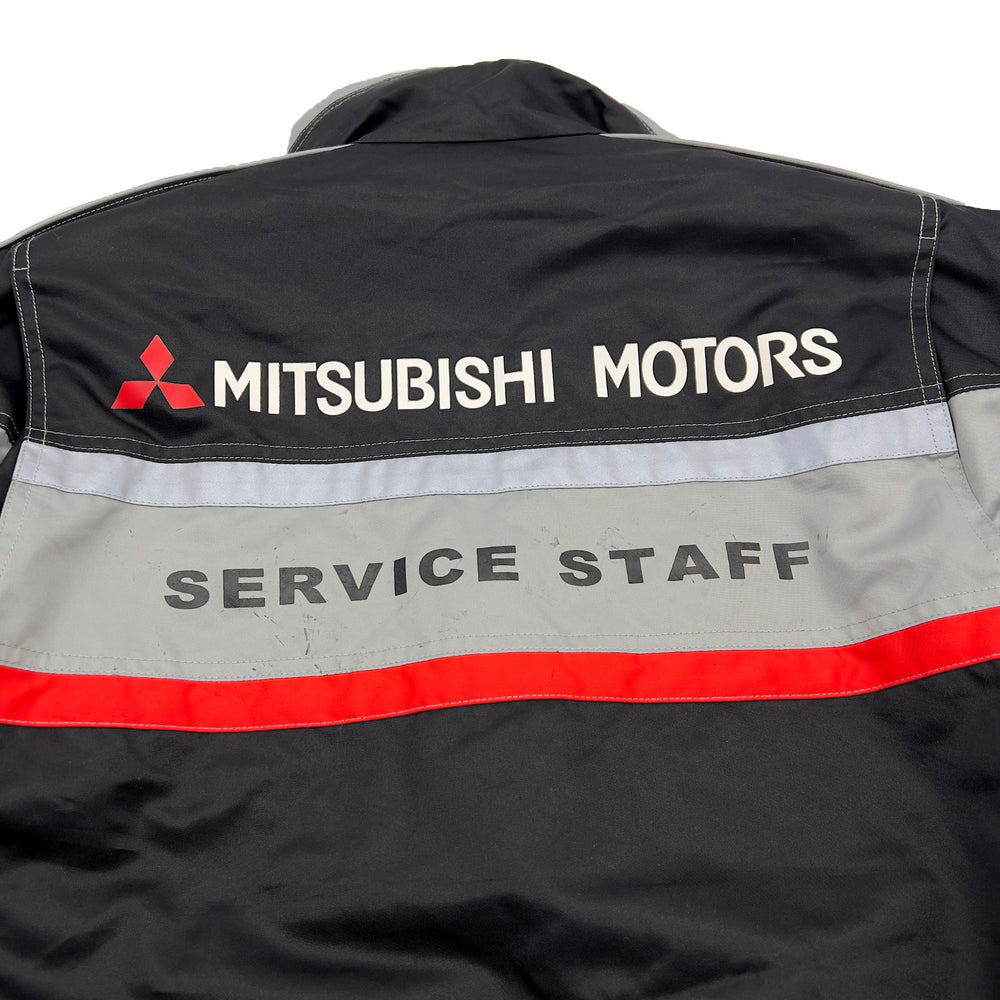 Genuine Japan JDM Mitsubishi Motors Service Staff Mechanic Jacket Black ...