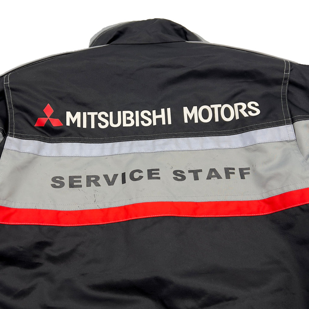 Genuine Japan JDM Mitsubishi Motors Service Staff Mechanic Jacket Black ...