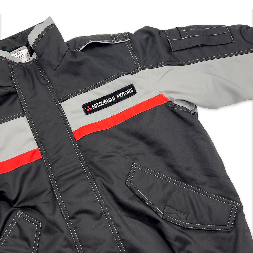 Genuine Japan JDM Mitsubishi Motors Service Staff Mechanic Jacket Black ...