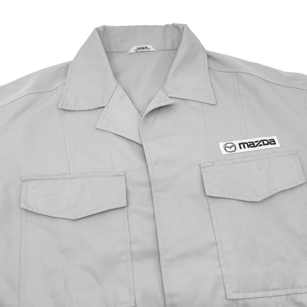 Genuine Retro JDM Japan Mazda Technician Mechanic Staff Jacket Gray ...