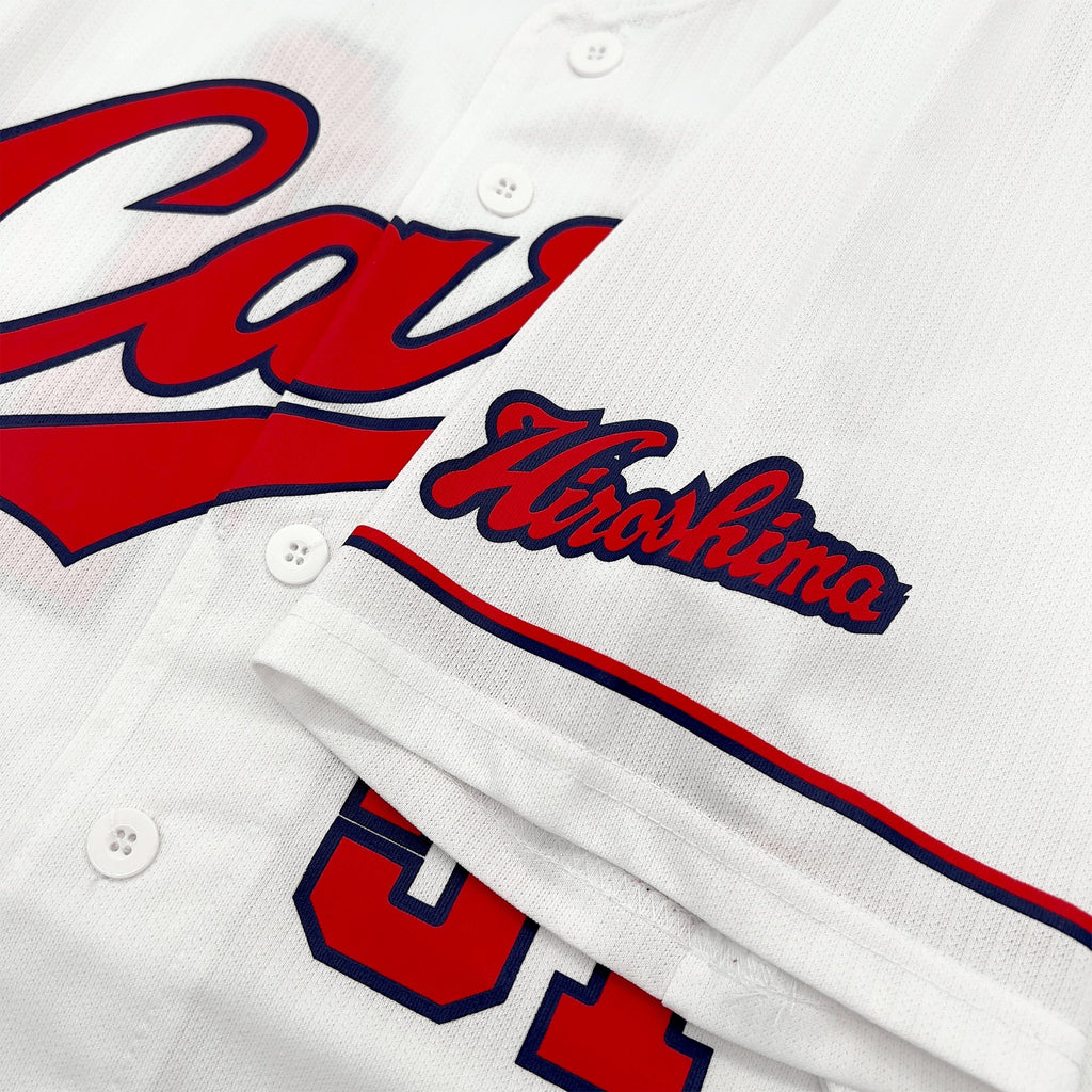 Japan Retro Hiroshima Carp Baseball Home Replica Jersey Suzuki Seiya ...