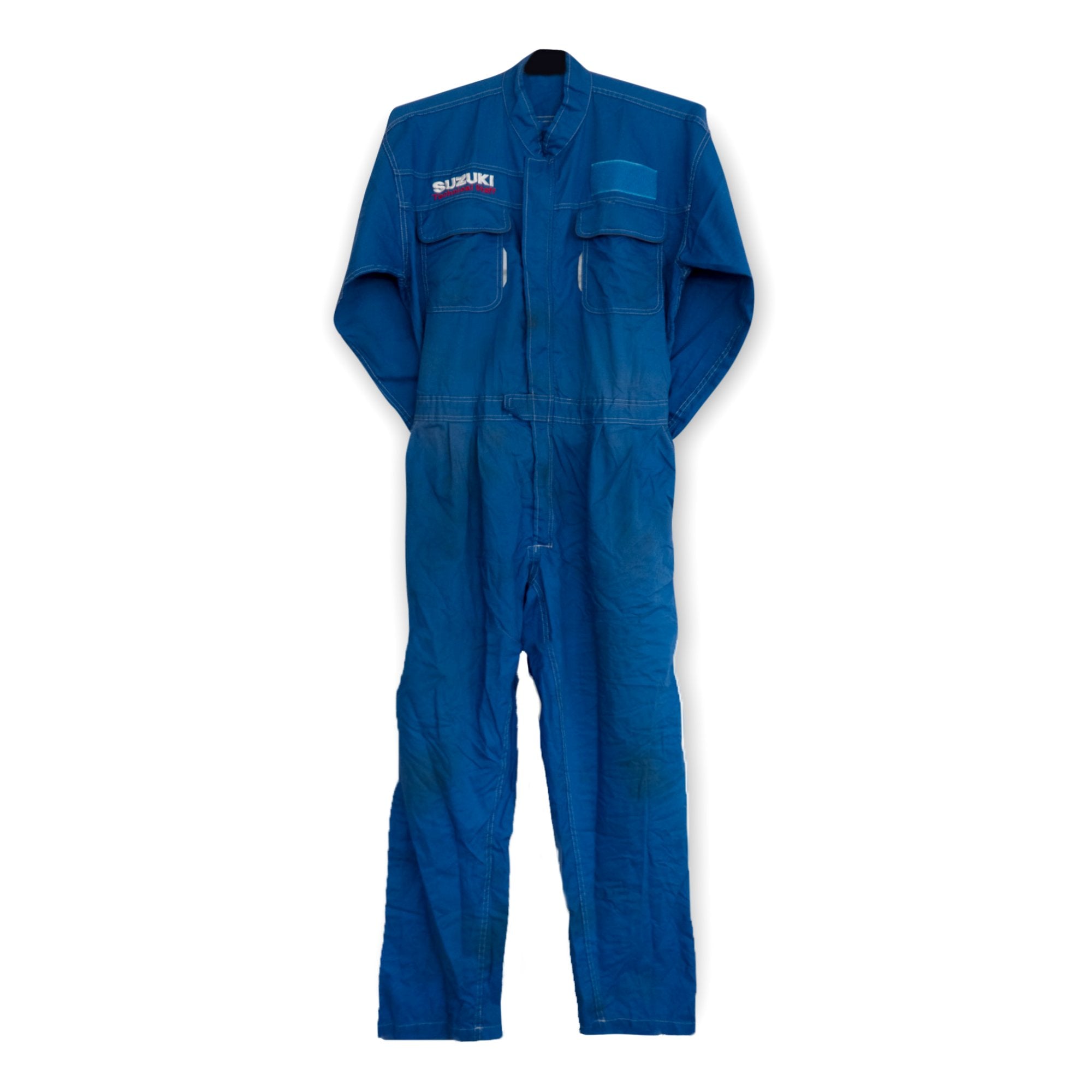 JDM Retro Suzuki Technical Staff Summer Mechanic Coveralls Blue – Sugoi JDM