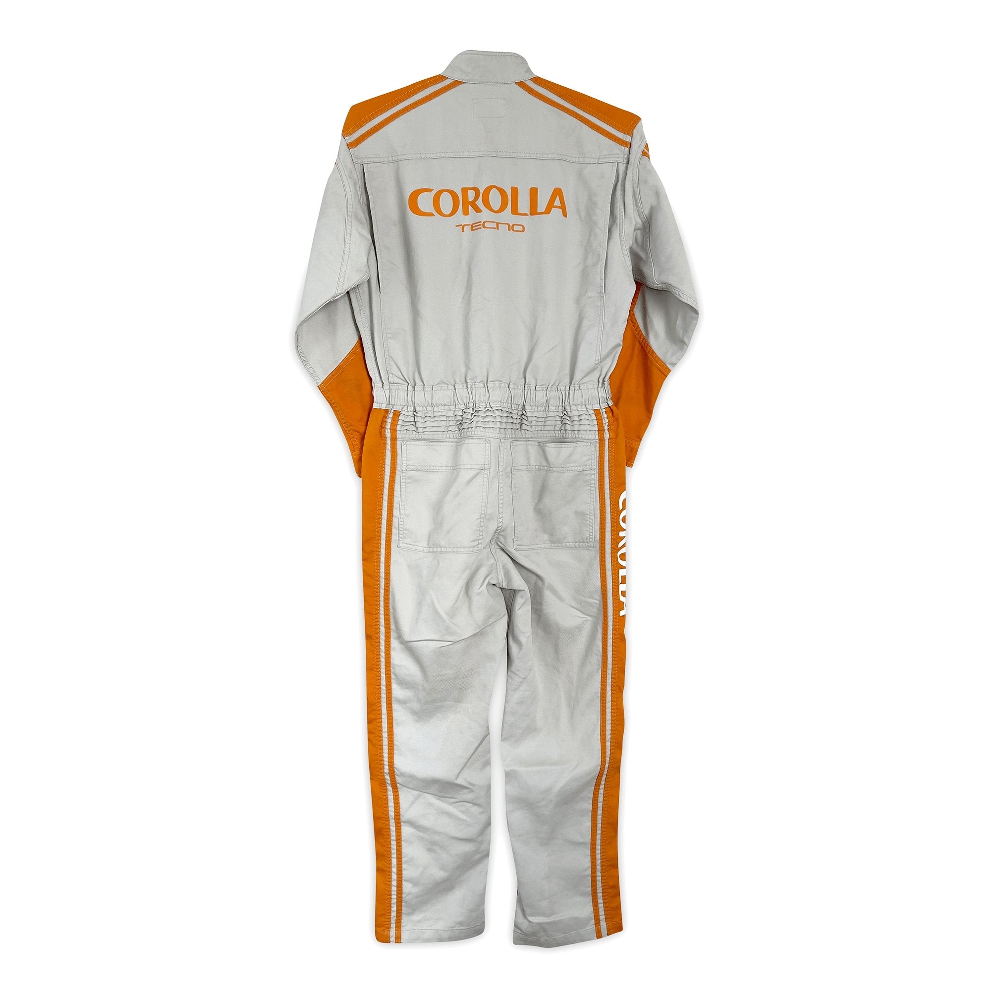 JDM Retro Toyota Corolla Tecno Summer Coveralls Jumpsuit Tsunagi Orange ...