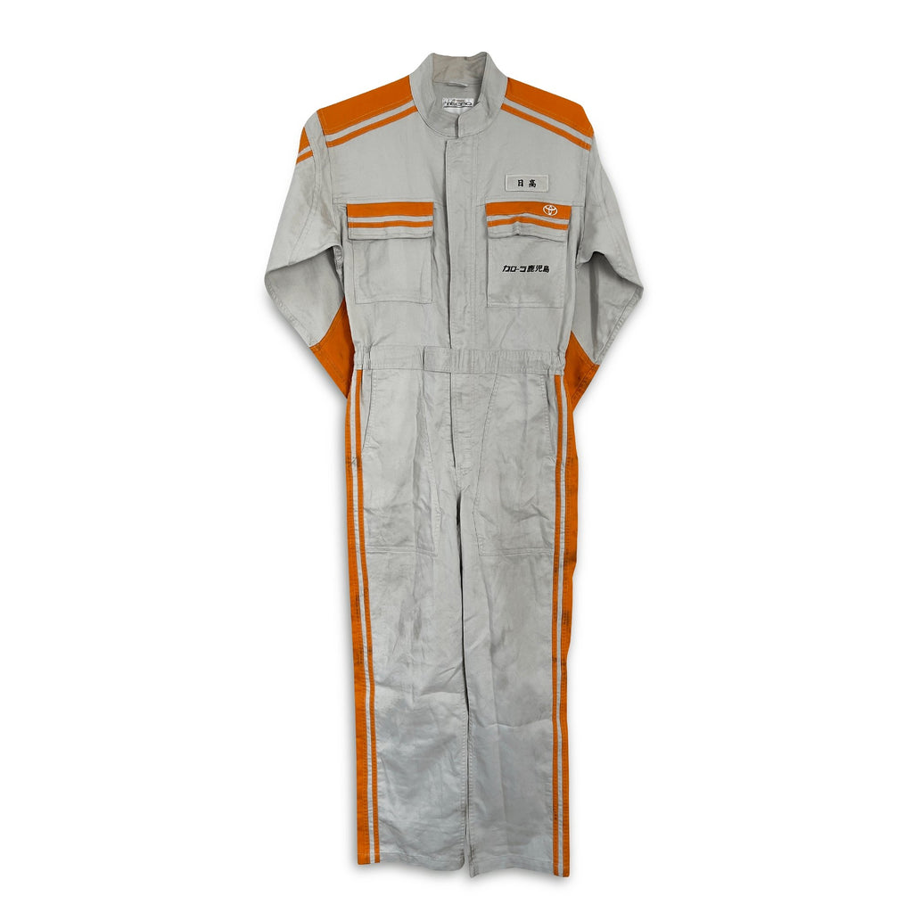 JDM Retro Toyota Corolla Tecno Summer Coveralls Jumpsuit Tsunagi Orange ...