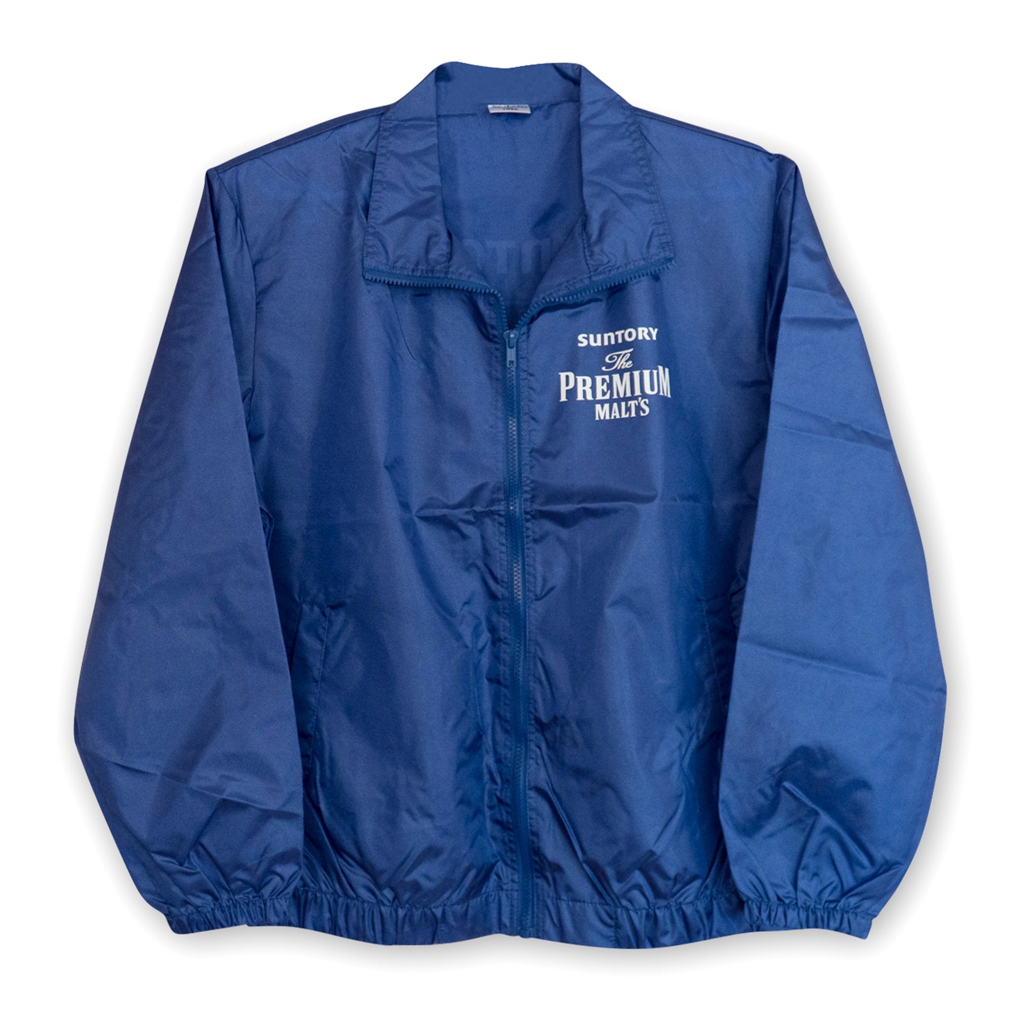 New Retro Japan JDM Suntory The Premium Malts Windbreaker Jacket Navy ...