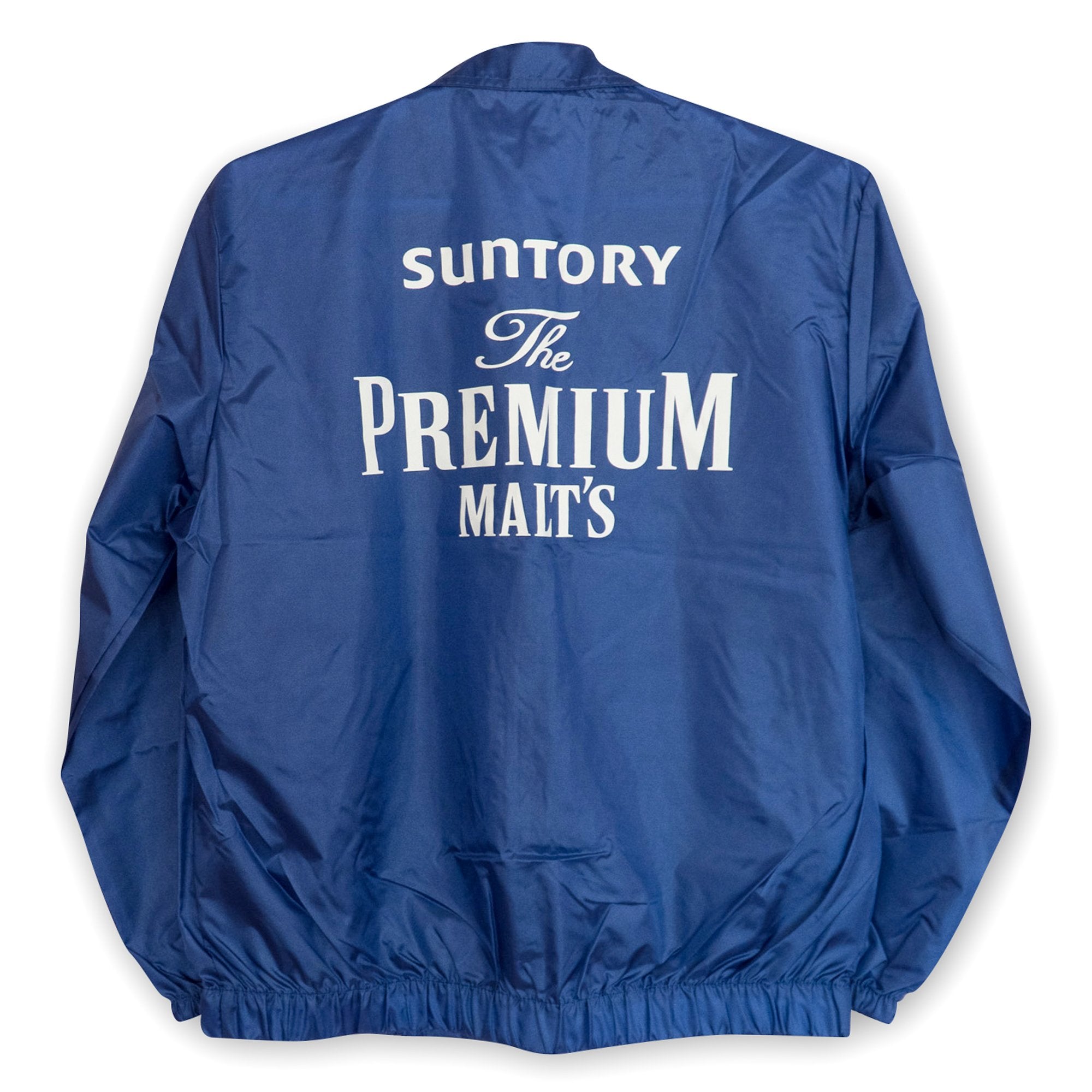 New Retro Japan JDM Suntory The Premium Malts Windbreaker Jacket Navy ...
