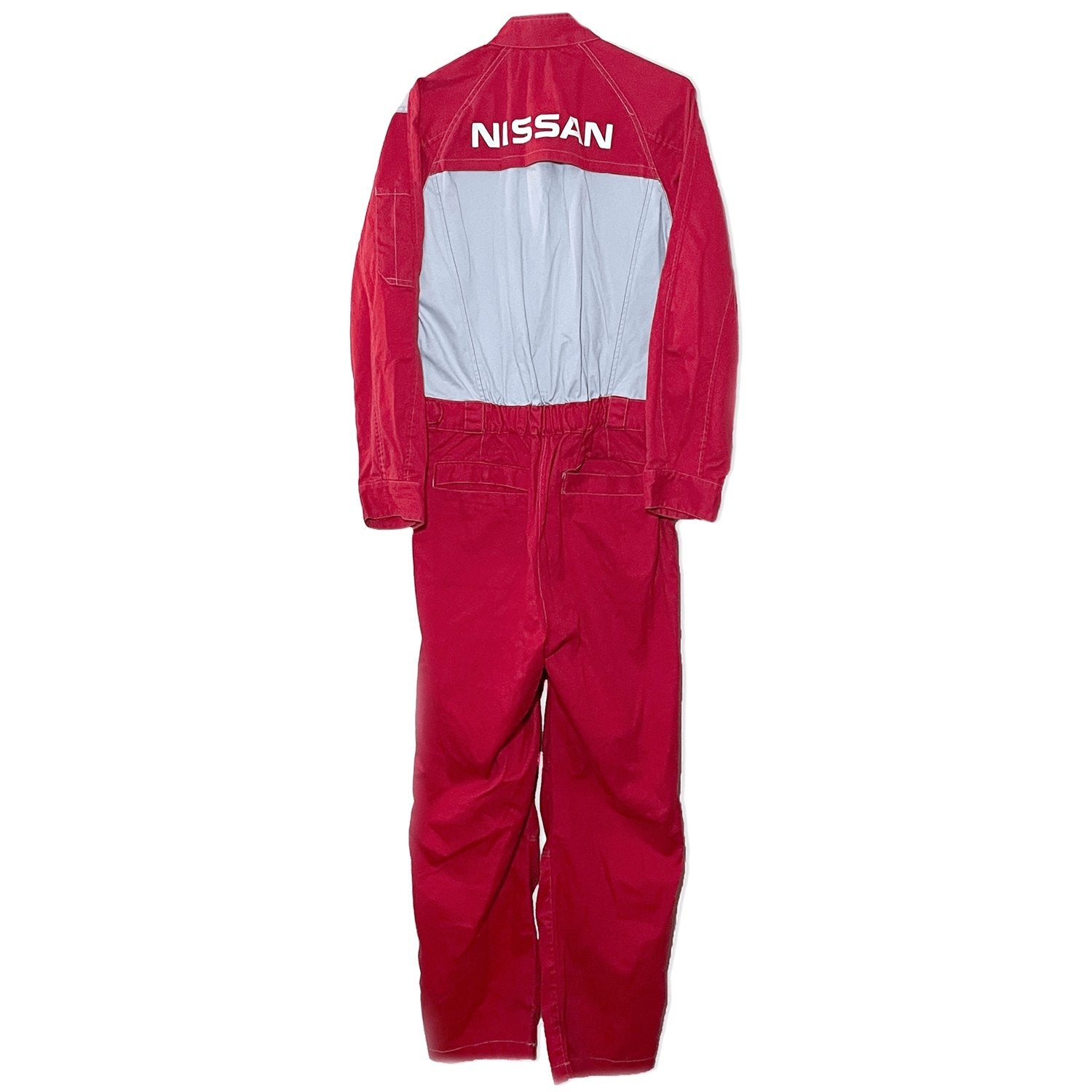 New Retro Japan Nissan Red Stage Summer Tsunagi Mechanics Jumpsuit ...
