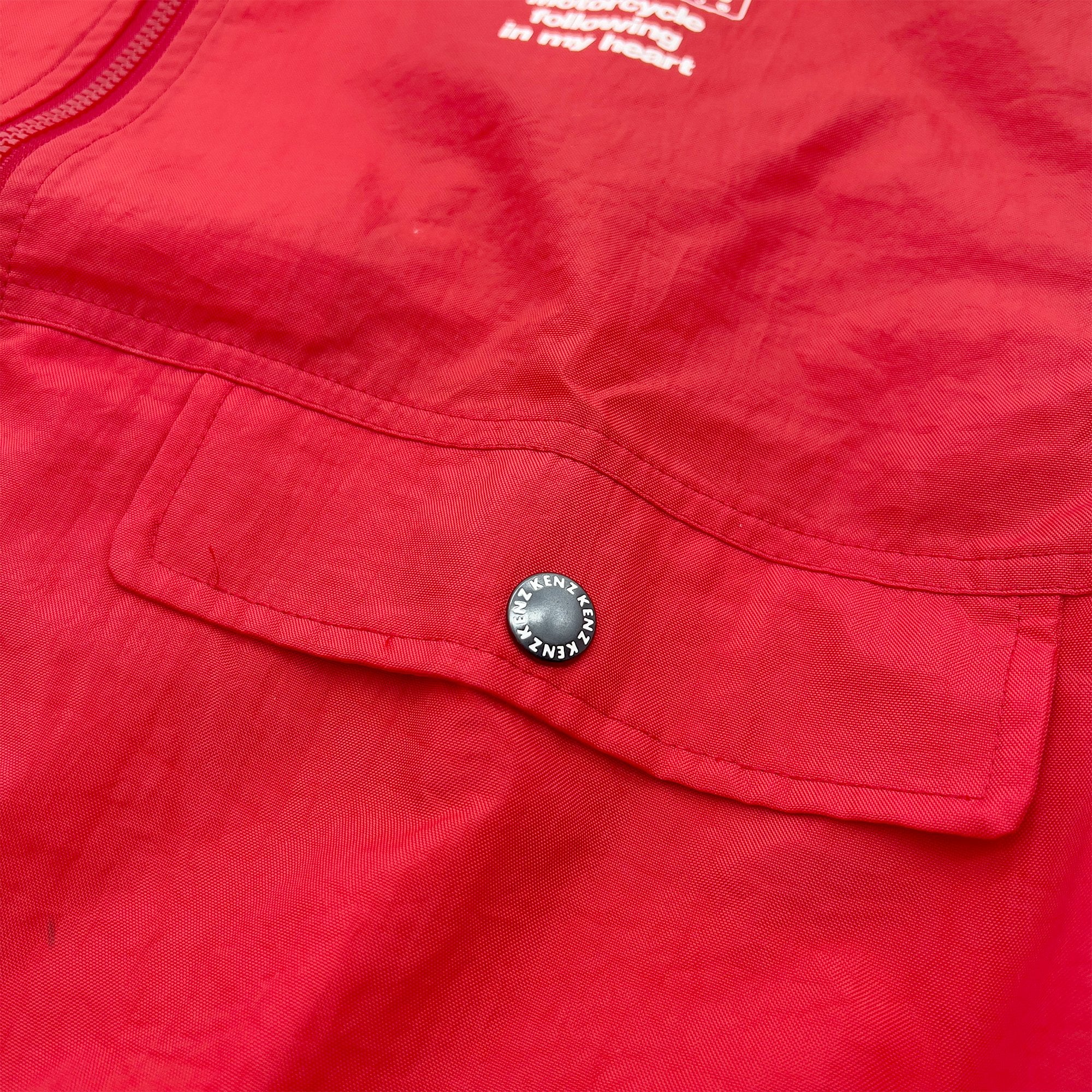 Retro JDM Japanese Kenz Sports Motorcycle Tuner Nylon Jumper Jacket ...