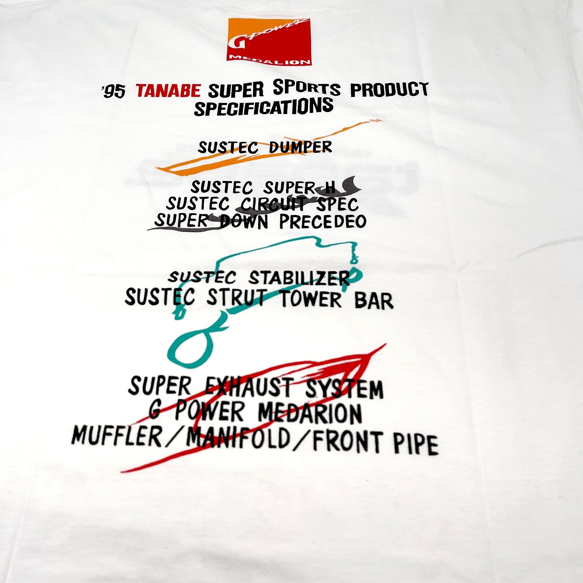 Vintage 1995 Japan JDM Tanabe Racing Super Sports Product T Shirt ...