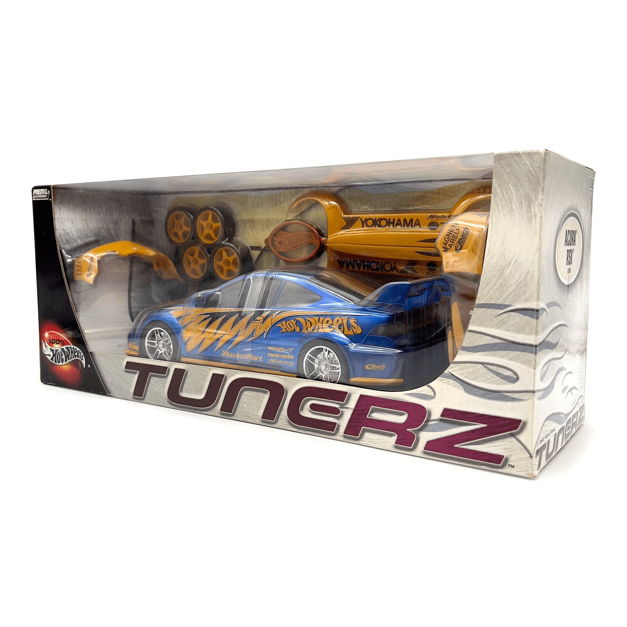 Vintage Hot Wheels Tunerz Racing Hart Acura RSX Diecast Car Blue 1:18 ...