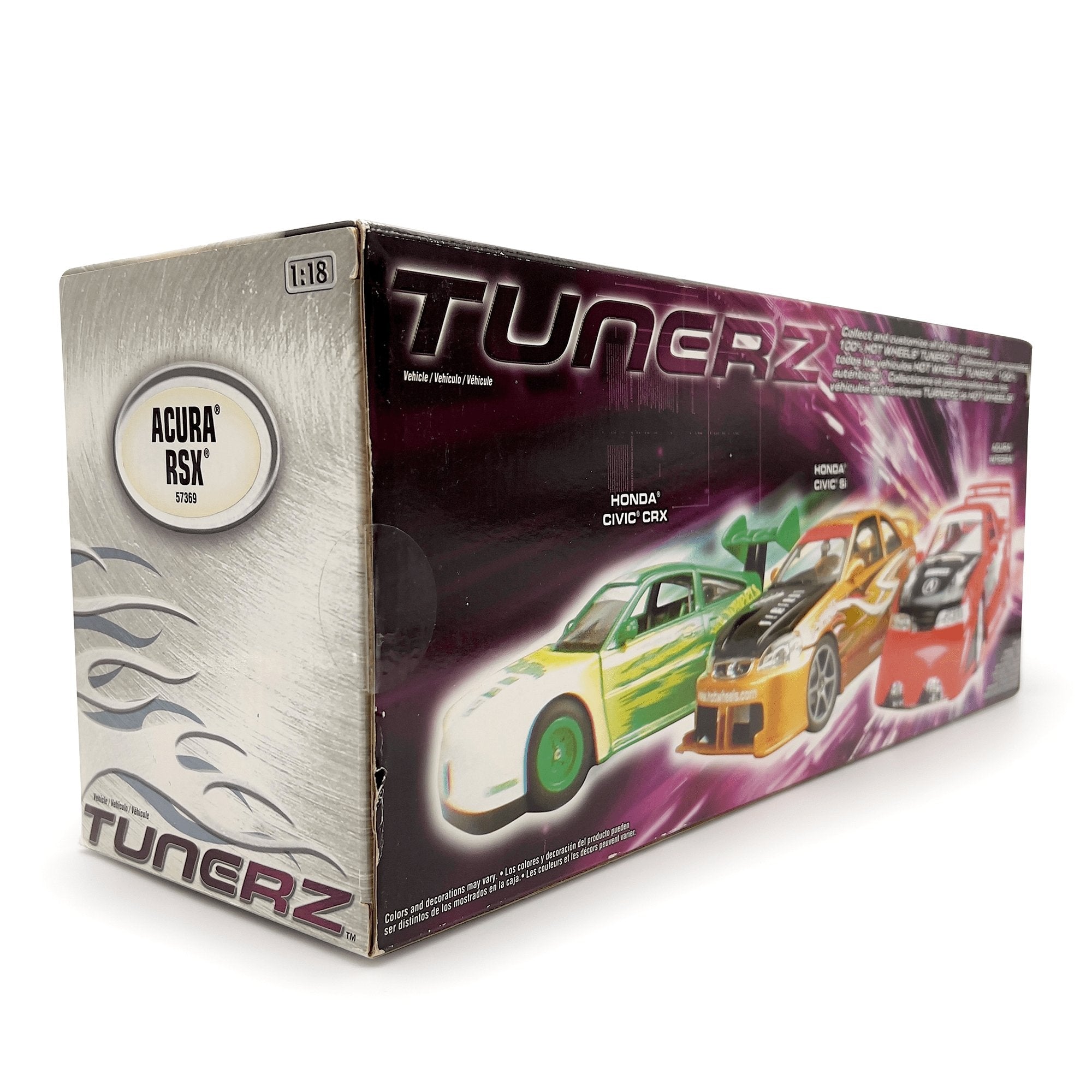 Vintage Hot Wheels Tunerz Racing Hart Acura RSX Diecast Car Blue 1:18 – Sugoi JDM