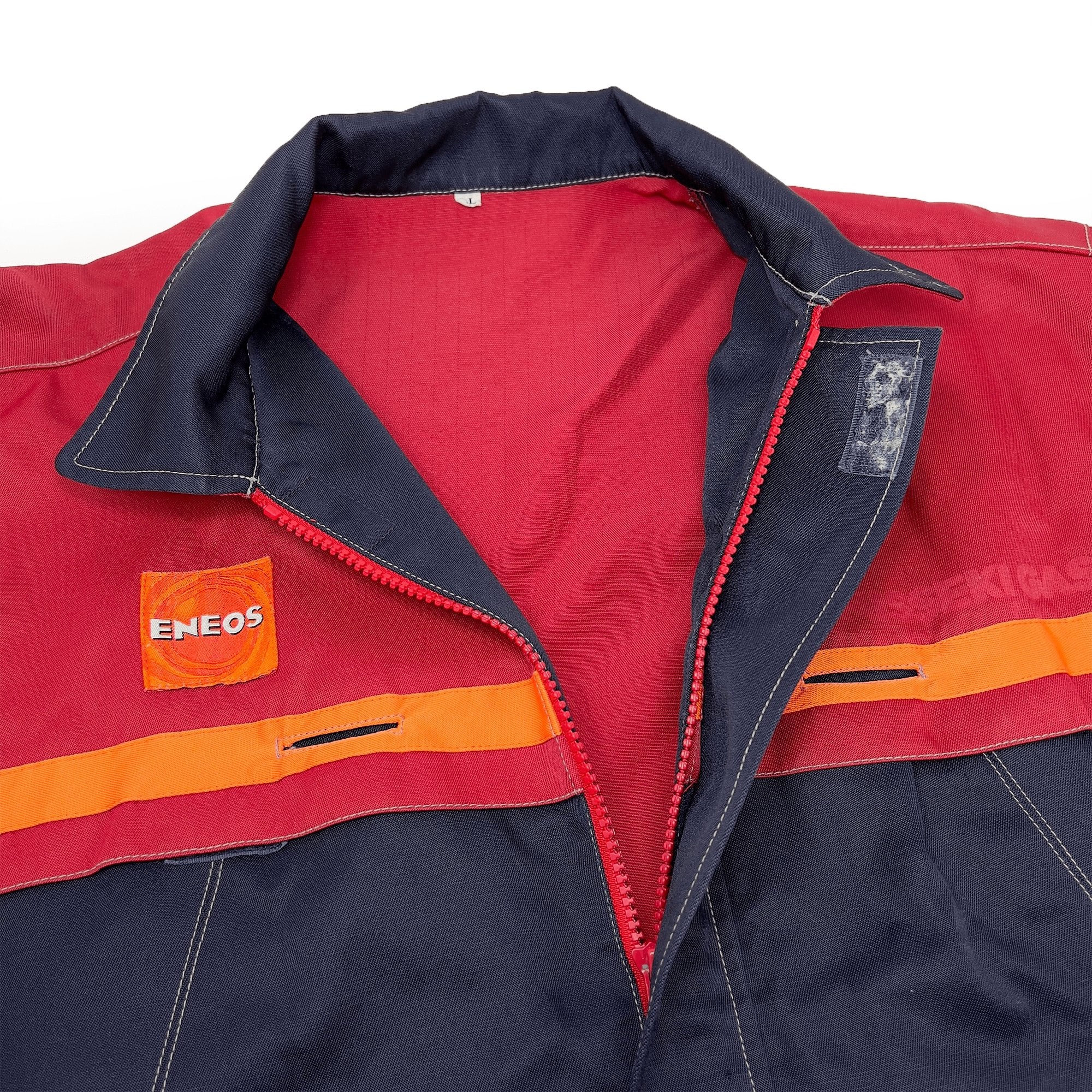 Vintage Japan ENEOS Nisseki Gas Station Heavy Duty Workwear Jacket ...