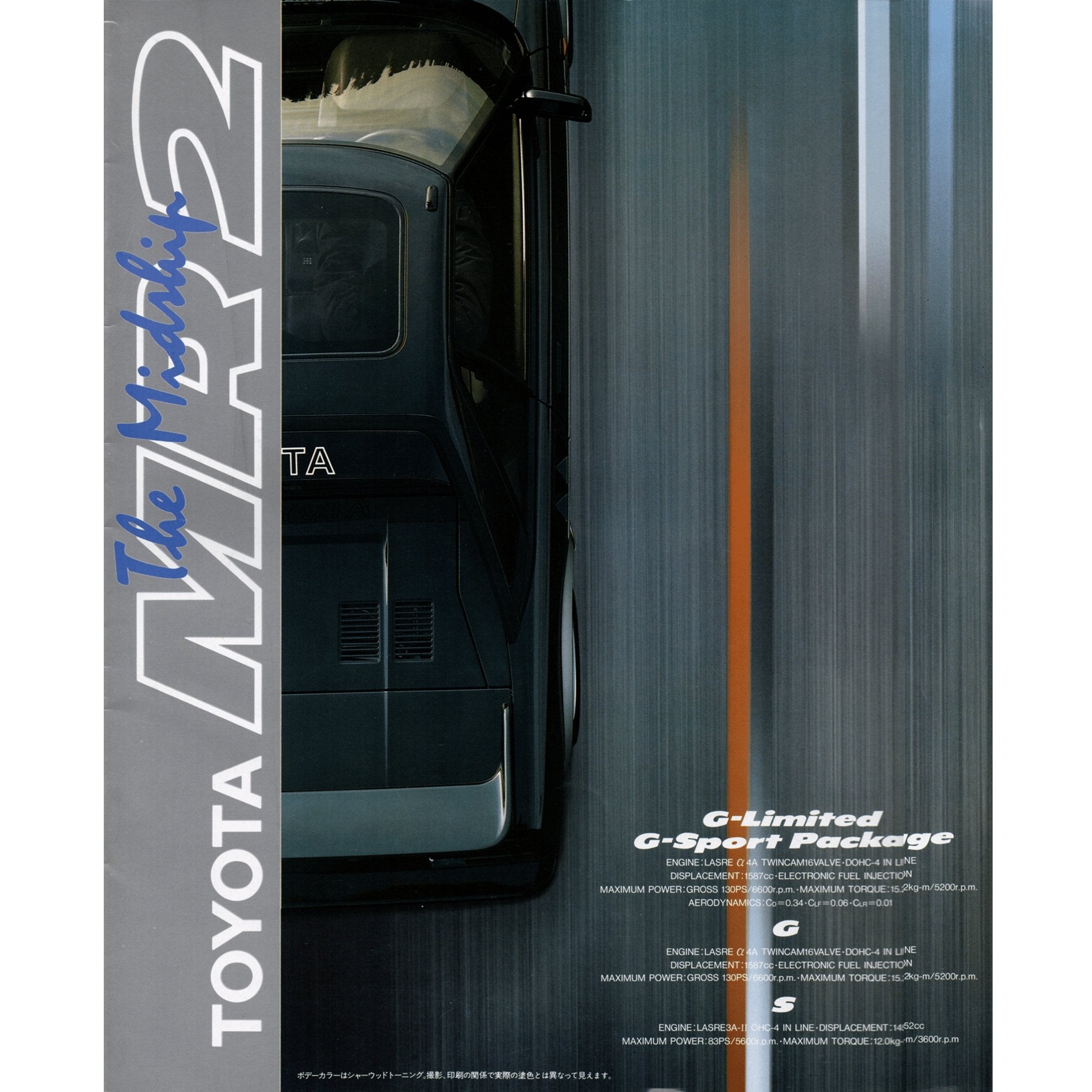 Vintage JDM Japan Showa Era Toyota MR2 AW11 Catalog 1986 – Sugoi JDM