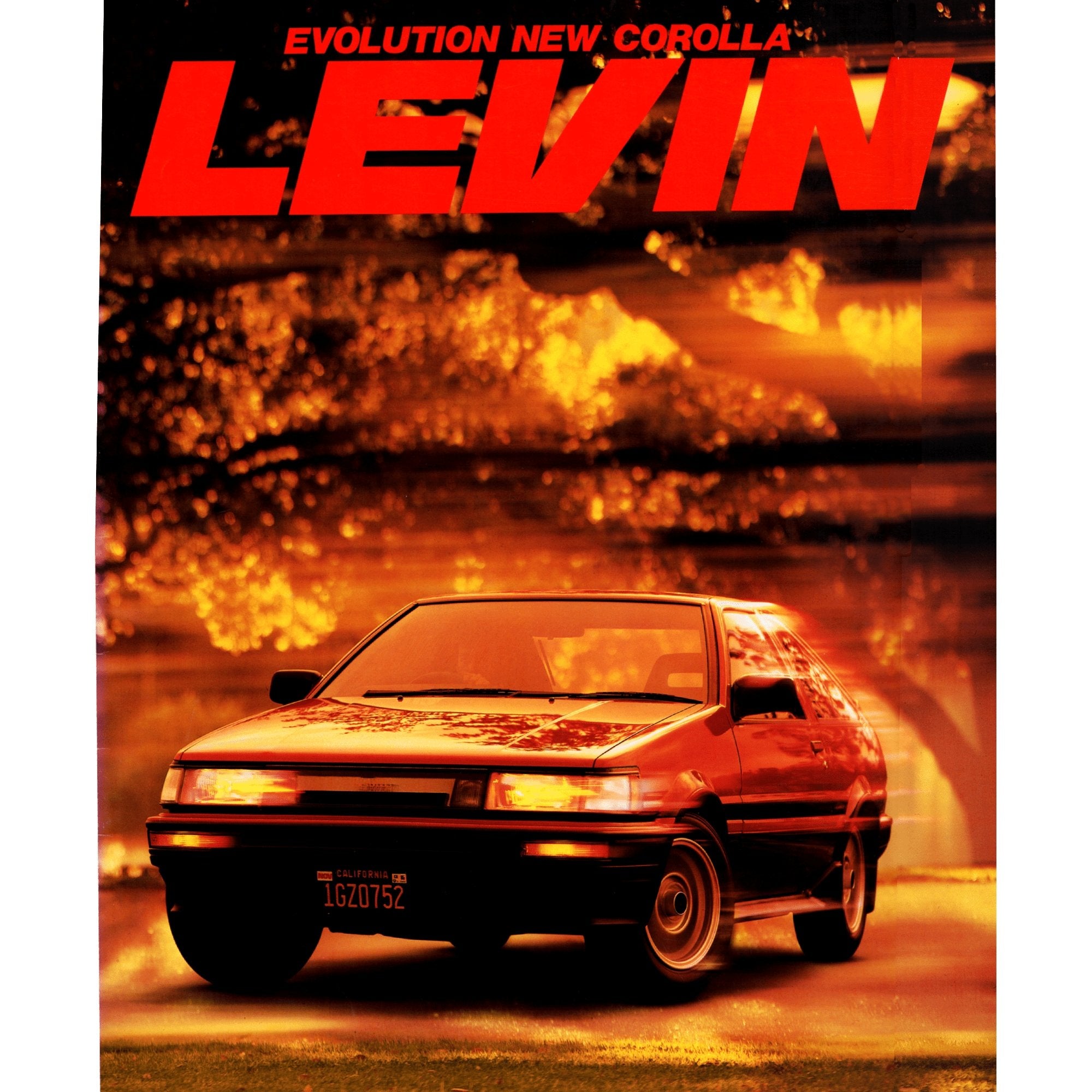 Vintage JDM Japan Toyota Levin Corolla 4AGE AE86 Catalog Brochure 1985 ...